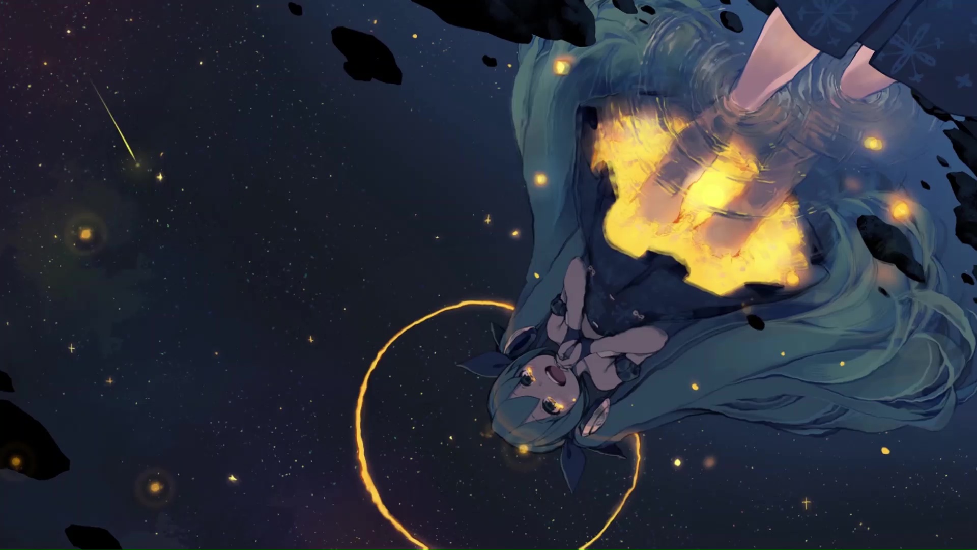 Hatsune Miku Starry Night Live Wallpaper - SetLivewallpaper